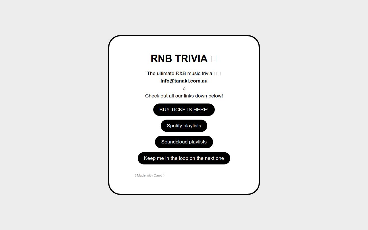 RNB TRIVIA